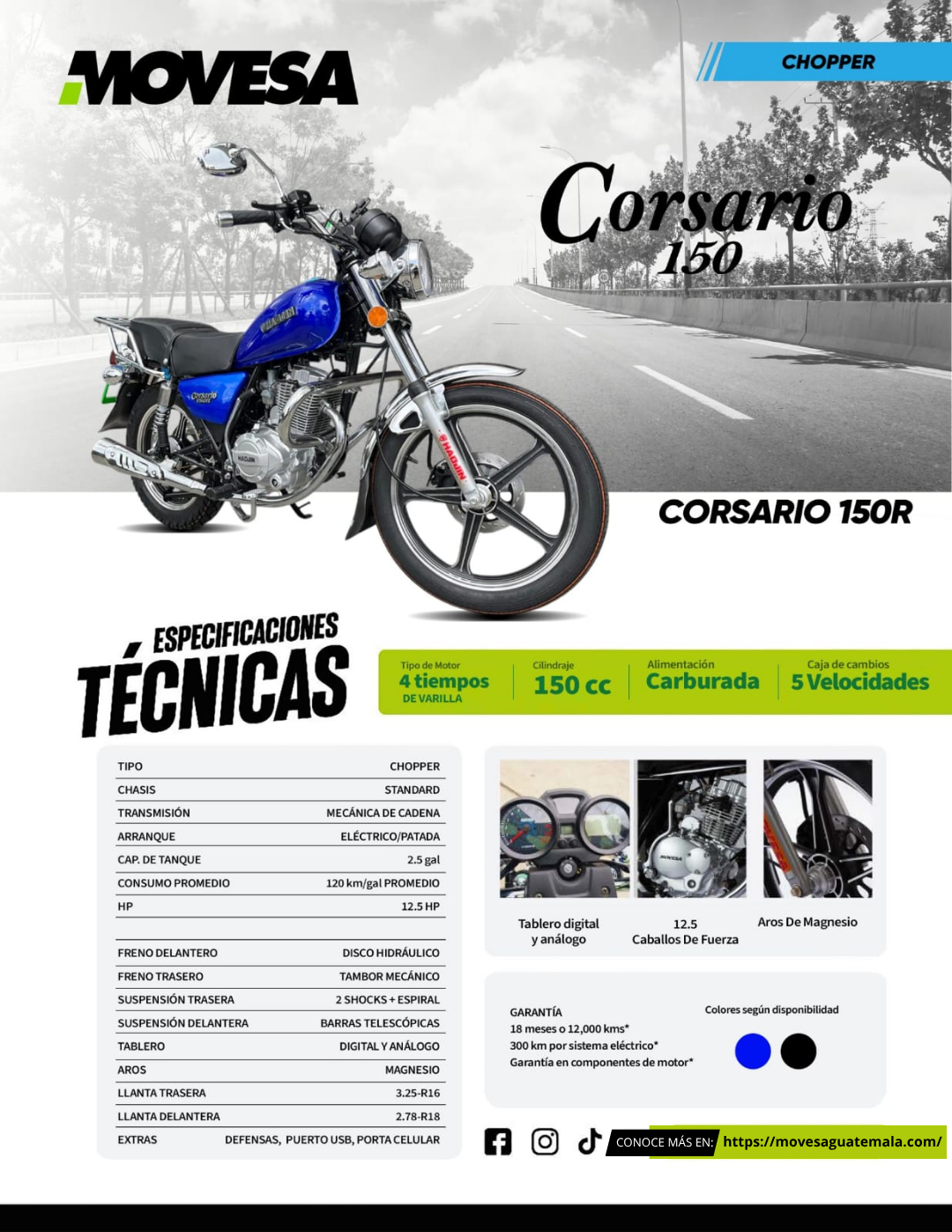 Corsario 150R – MOVESA GUATEMALA