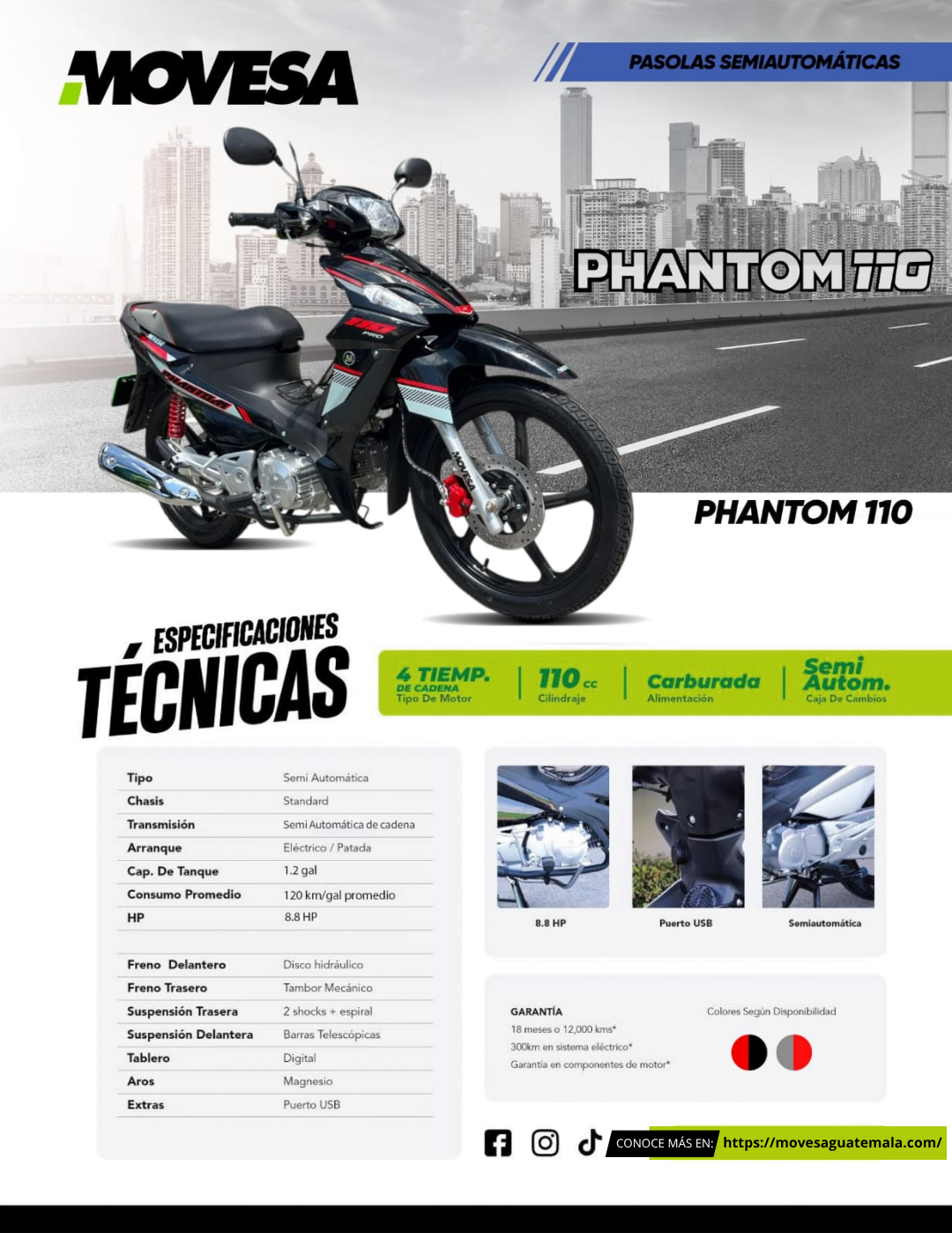 Phantom 110Rs – MOVESA GUATEMALA